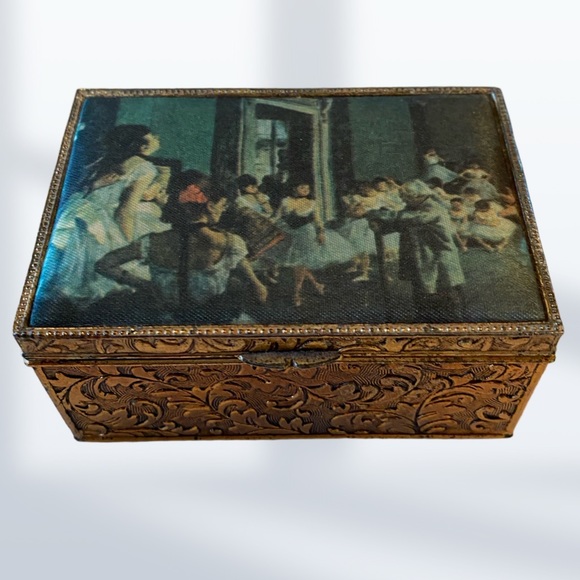 Jewelry | Vintage Trinket Box The Dancing Class Jewelry Box By Degas ...